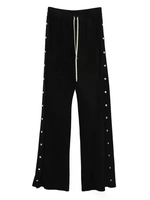 Rick Owens Pusher Button-detail Trousers - Black