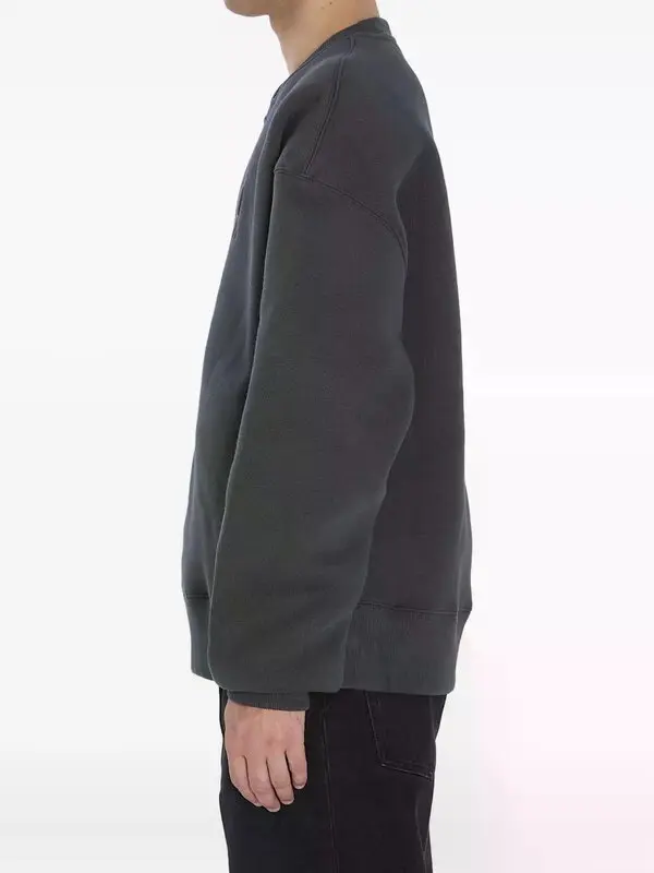 AMI Paris Embroidered Logo Fleece Sweatshirt
