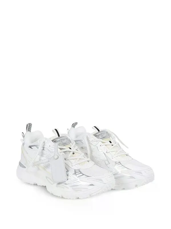 Off-White Be Right Back" Metallic Detail Sneakers - White