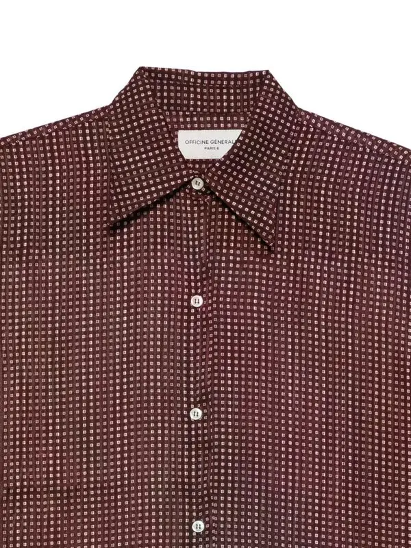 Officine Générale Geometric Print Shirt