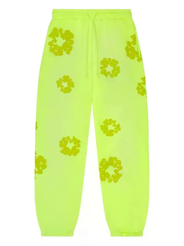 DENIM TEARS Mono Cotton Wreath Track Pants - Green