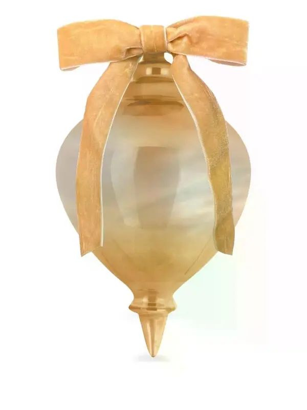 BACI MILANO Velvet-bow Glass Ornament
