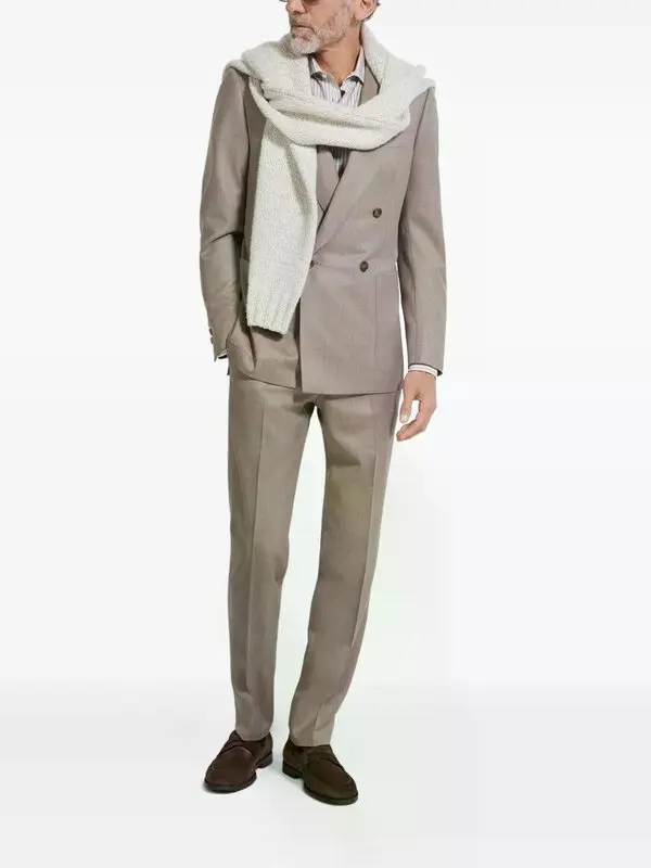 Zegna Striped Silk-cotton Shirt - Grey