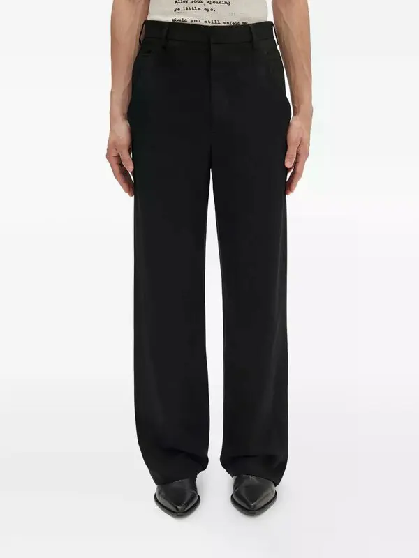 ANN DEMEULEMEESTER Straight Leg Pocketed Trousers