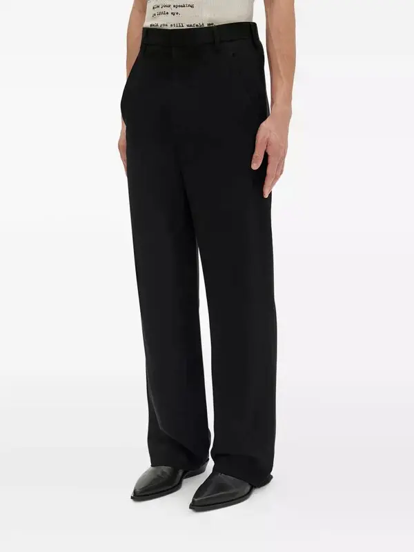 ANN DEMEULEMEESTER Straight Leg Pocketed Trousers