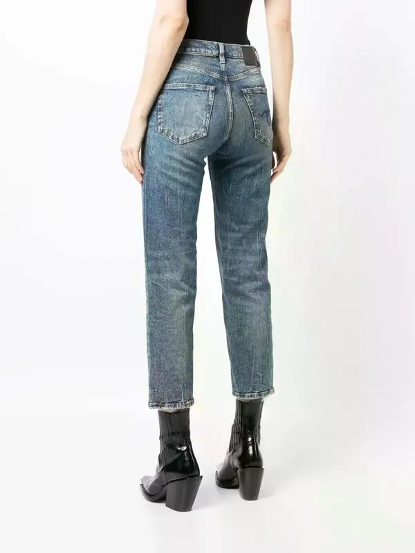 R13 High-waist Cropped Jeans