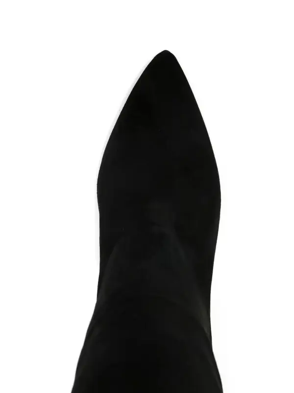 L'ARIANNA Suede Pointed-toe Knee-high Boots