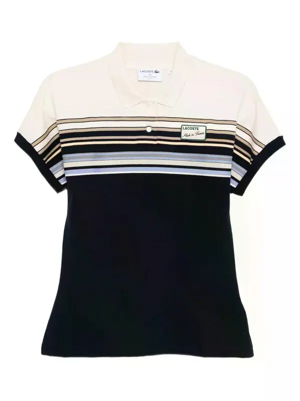 Lacoste Striped Polo Shirt - Blue