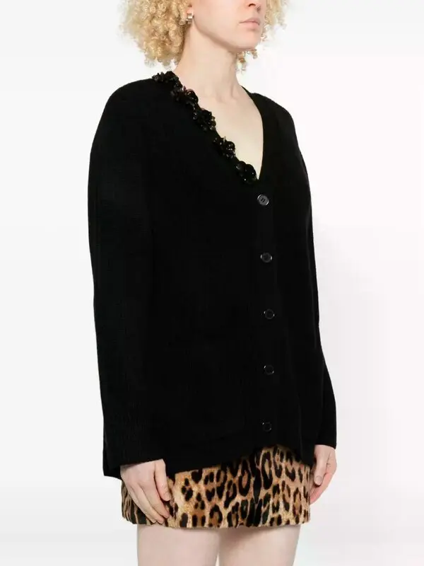 P.a.r.o.s.h Sequin Embellished V-neck Cardigan