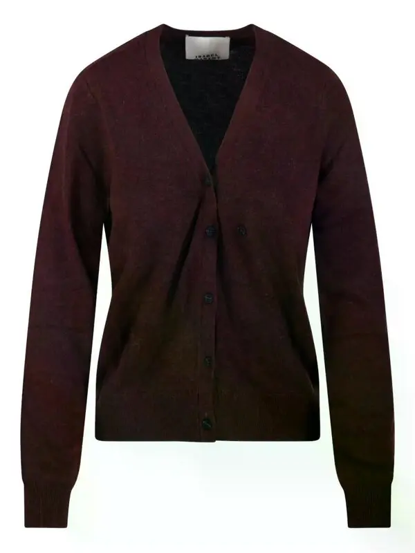 MARANT ETOILE V-neck Button-front Cardigan - Red