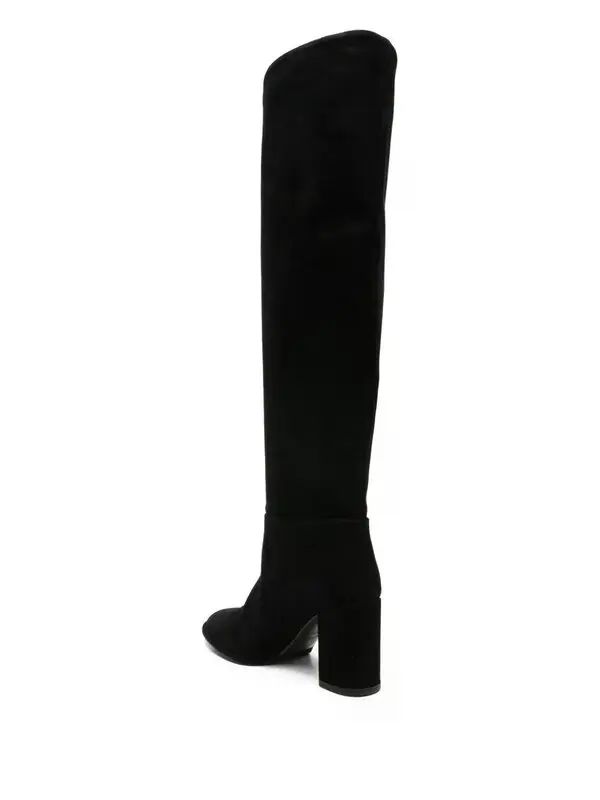 LE SILLA Block-heel Suede Knee-high Boots