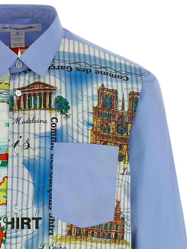 Comme Des Garçons Printed Cotton Shirt