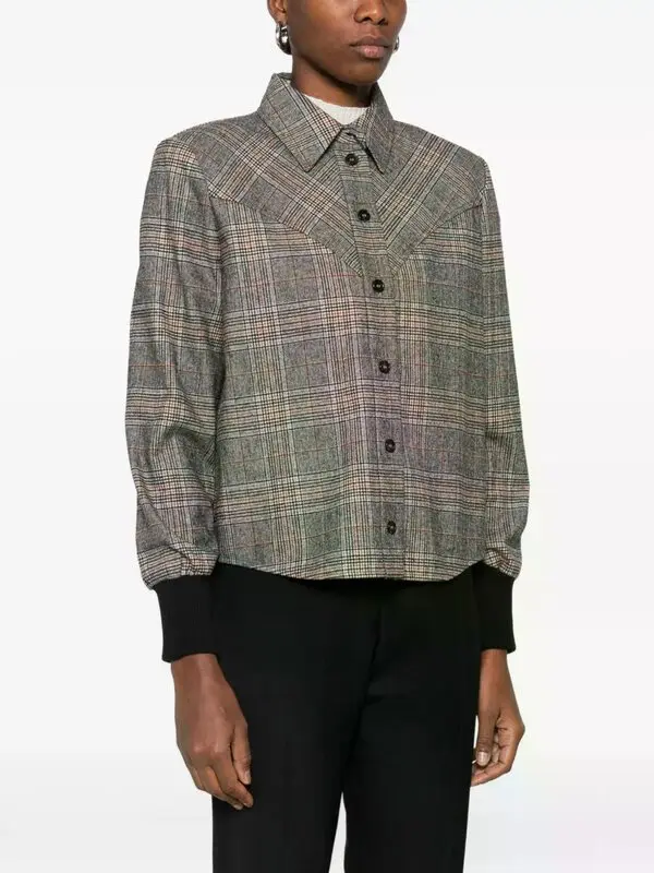 Pinko Checked Panel Shirt