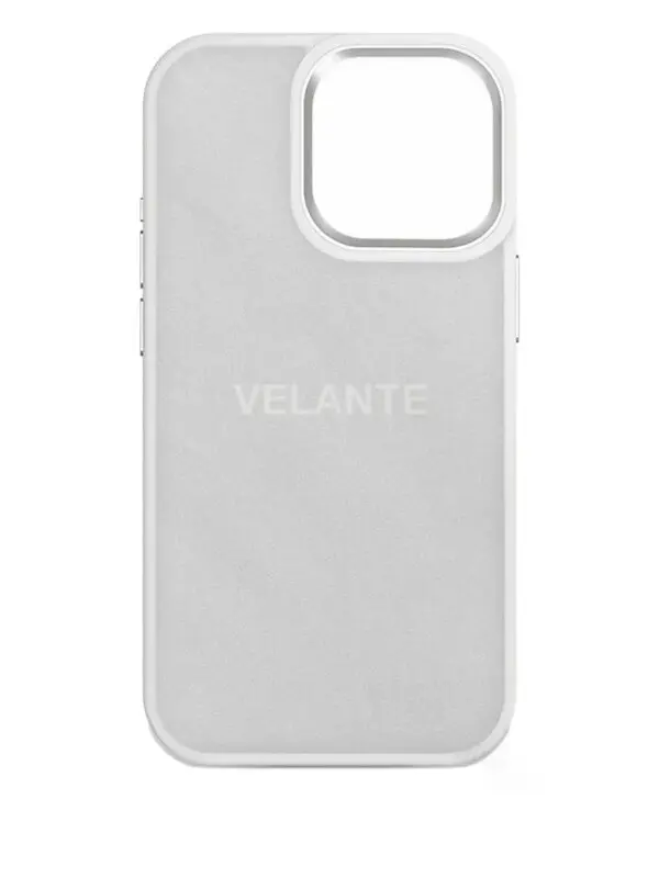 VELANTE Crocodile-effect Iphone 16 Pro Max Case - White