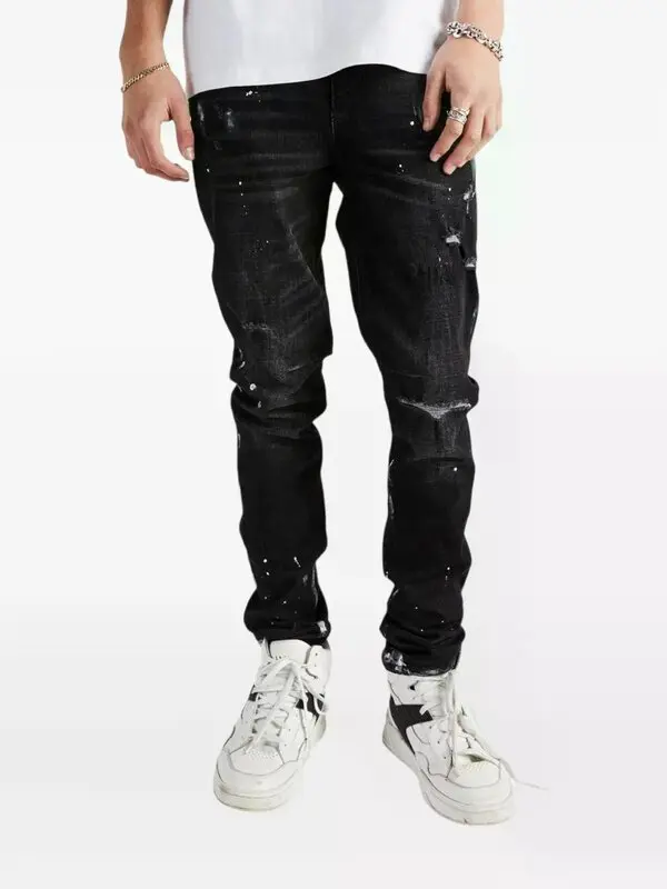 RtA Clayton Paint-splatter Jeans