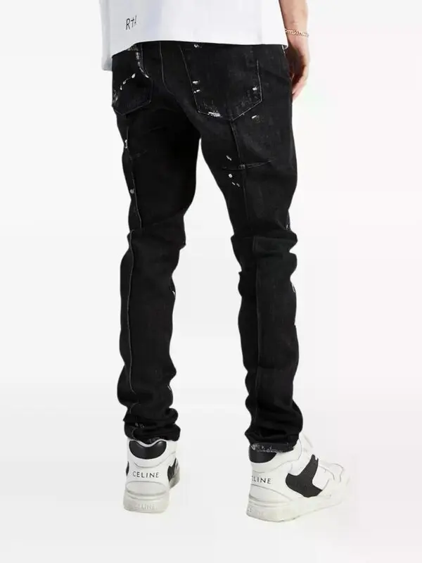 RtA Clayton Paint-splatter Jeans