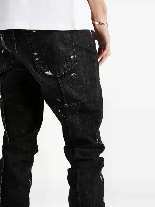 RtA Clayton Paint-splatter Jeans
