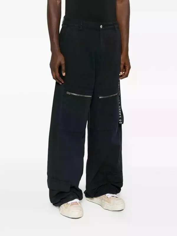 44 LABEL GROUP Logo Tape Cargo Trousers