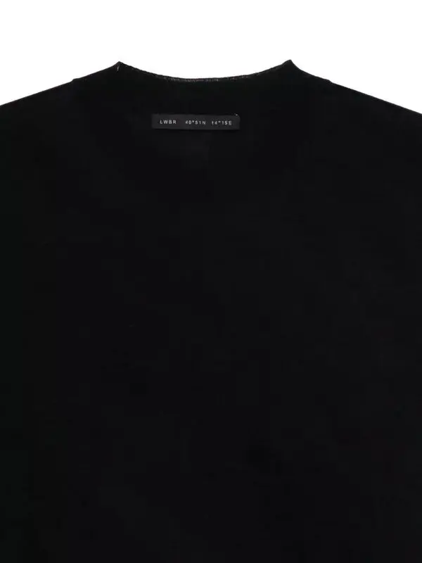 LOW BRAND Crew Neck Long Sleeve Sweater