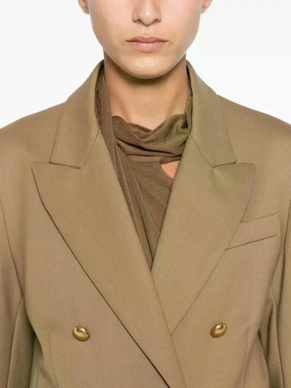 P.a.r.o.s.h Double-breasted Stretch-wool Blazer