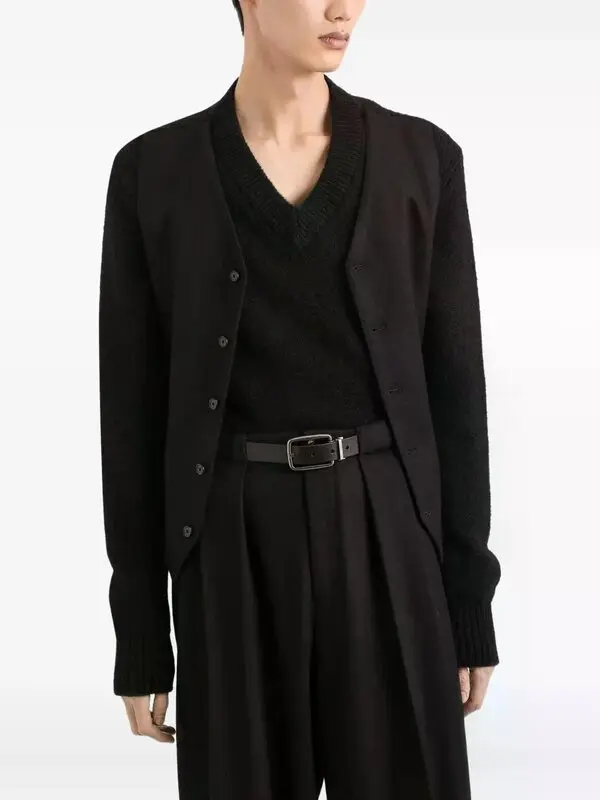Dolce & Gabbana Panelled V-neck Sweater