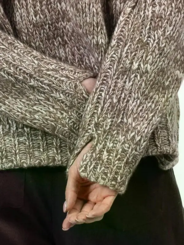 Sablyn Cypress Marl-knit Sweater