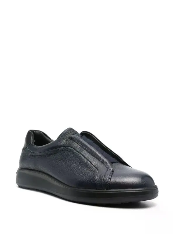 Fratelli Rossetti Pebbled Leather Sneakers - Blue
