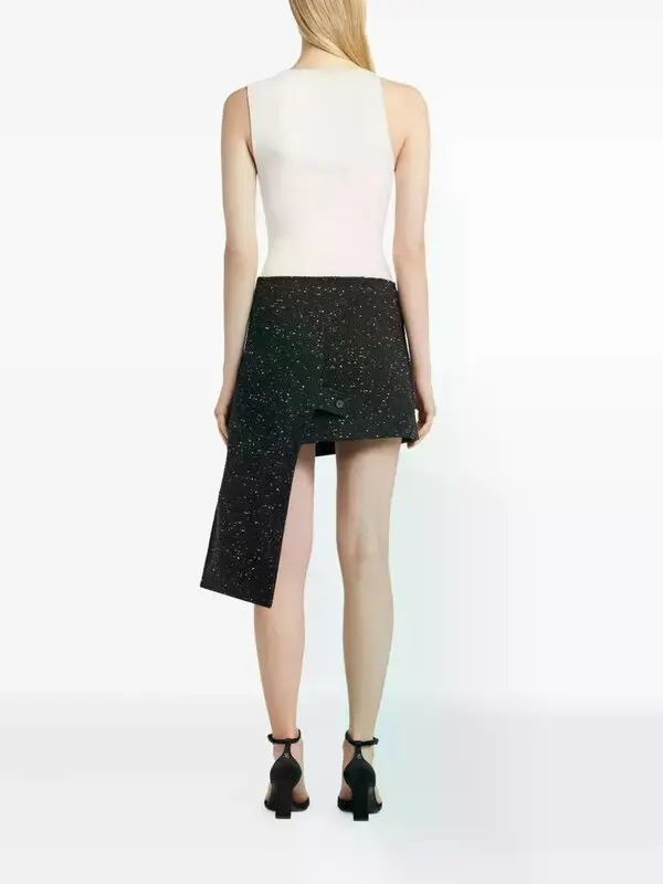 COURREGES Asymmetric Embroidered Blouse - White