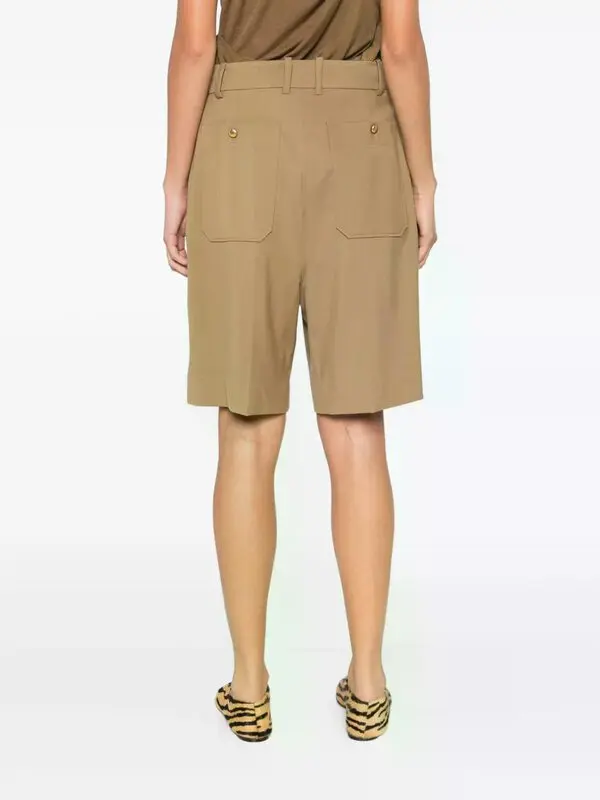 P.a.r.o.s.h Virgin Wool-blend Tailored Shorts