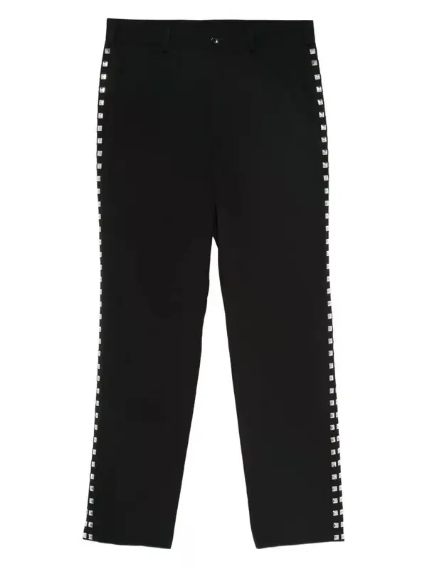 Comme Des Garçons Wool Trousers With Stud Embellishment