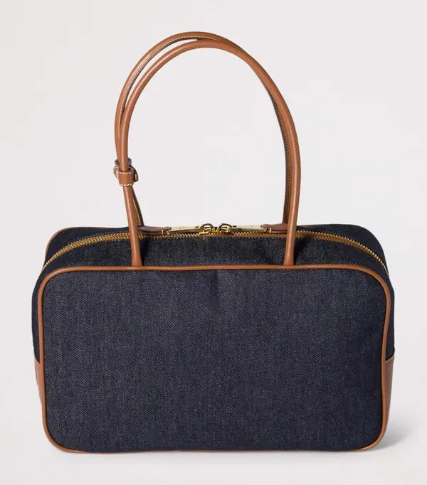 Miu Miu Denim Beau Top Handle Bag