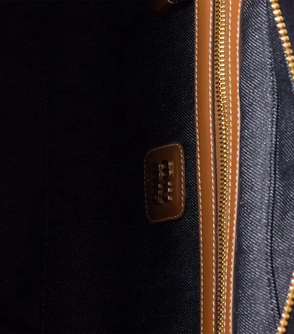 Miu Miu Denim Beau Top Handle Bag