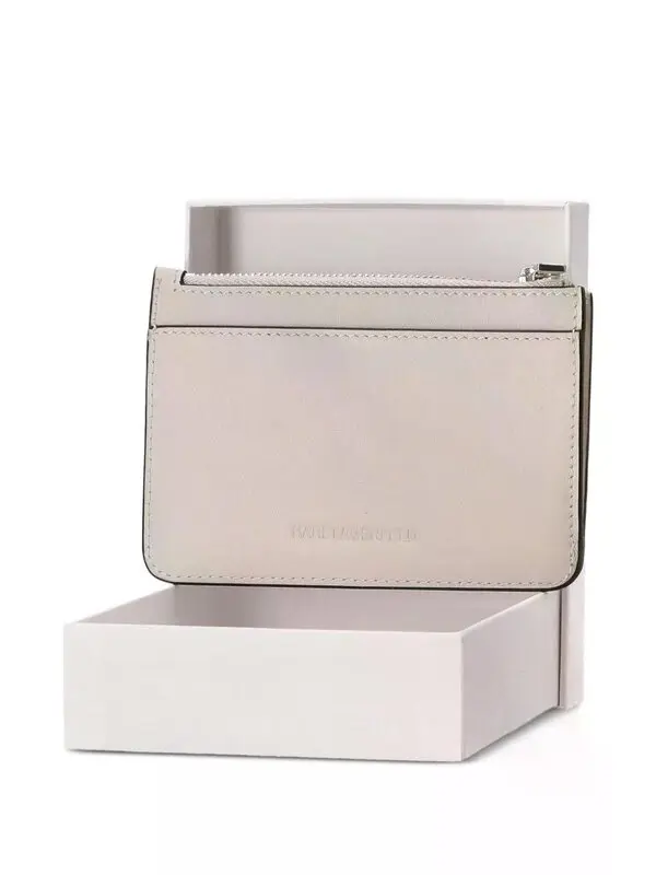 Karl Lagerfeld Stud-embellished Zipped Wallet - Neutrals