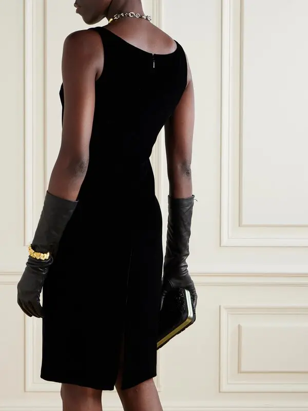 Versace Embellished Velvet Mini Dress