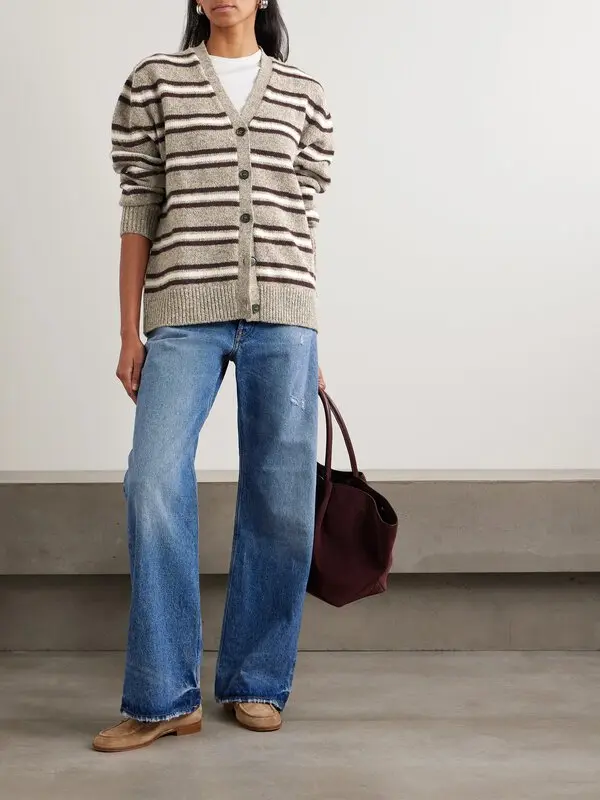 Daughter Striped Wool Cardigan