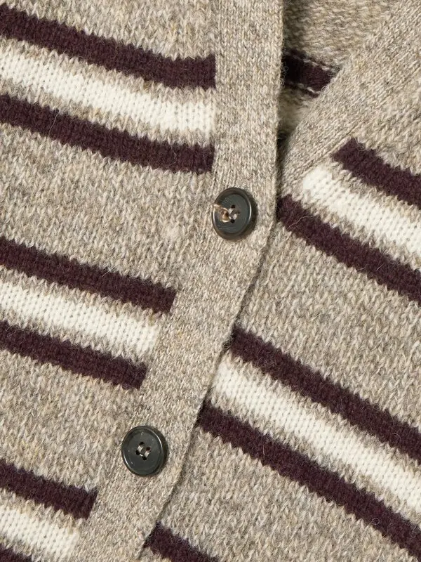 Daughter Striped Wool Cardigan