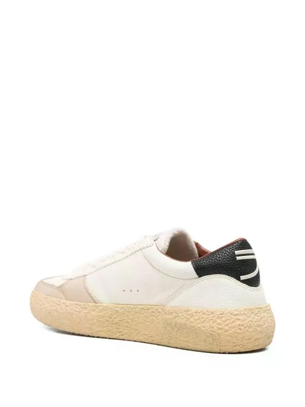 PURAAI Off-white Leather Panelled Sneakers