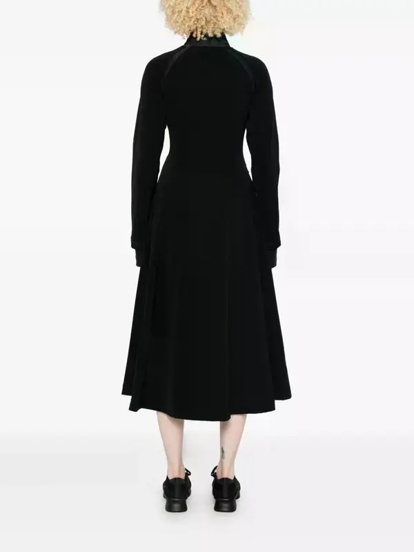Y3 Padded Pleated Midi Dress