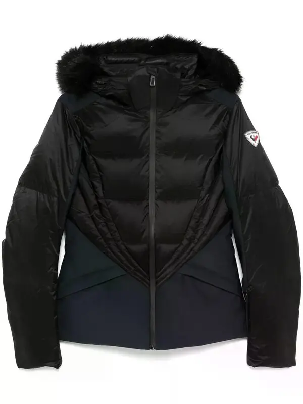 Rossignol Direttisima Ski Jacket With Faux Fur Trimmed Hood - Black