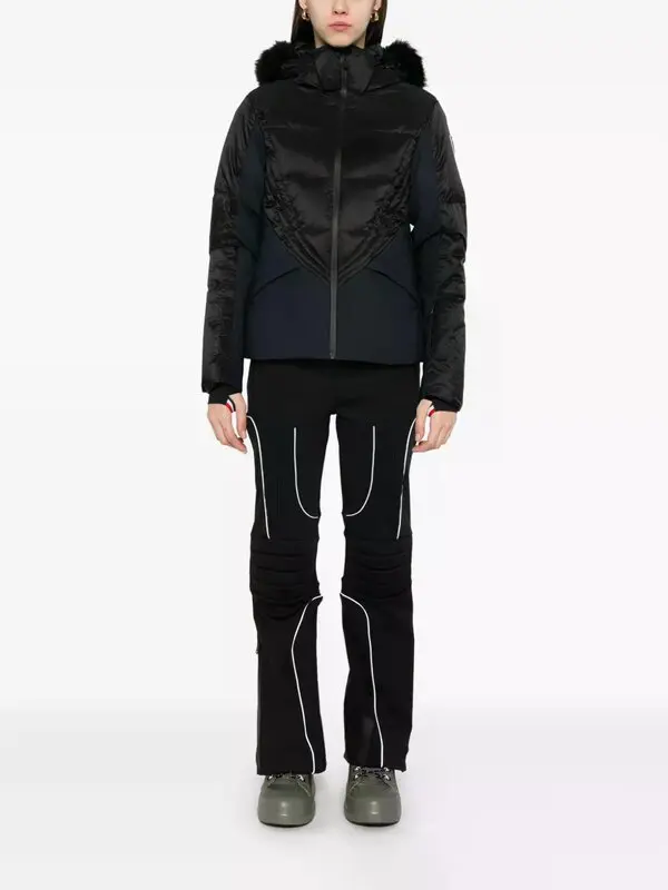 Rossignol Direttisima Ski Jacket With Faux Fur Trimmed Hood - Black