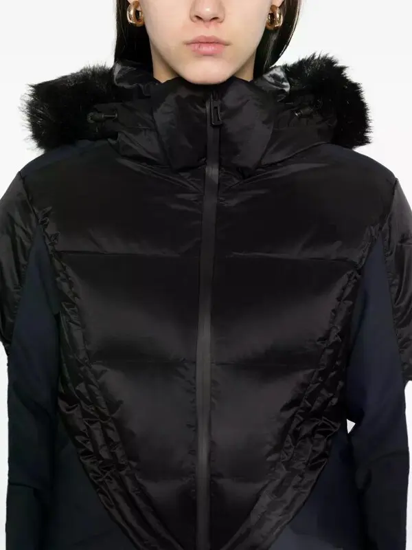 Rossignol Direttisima Ski Jacket With Faux Fur Trimmed Hood - Black