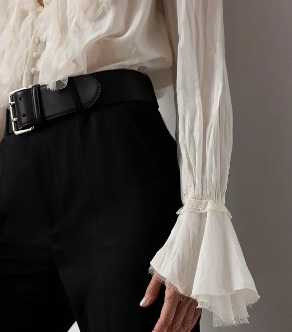 Ralph Lauren Kensley Cotton-silk Voile Blouse