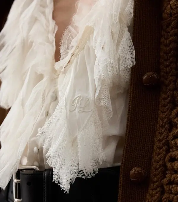 Ralph Lauren Kensley Cotton-silk Voile Blouse