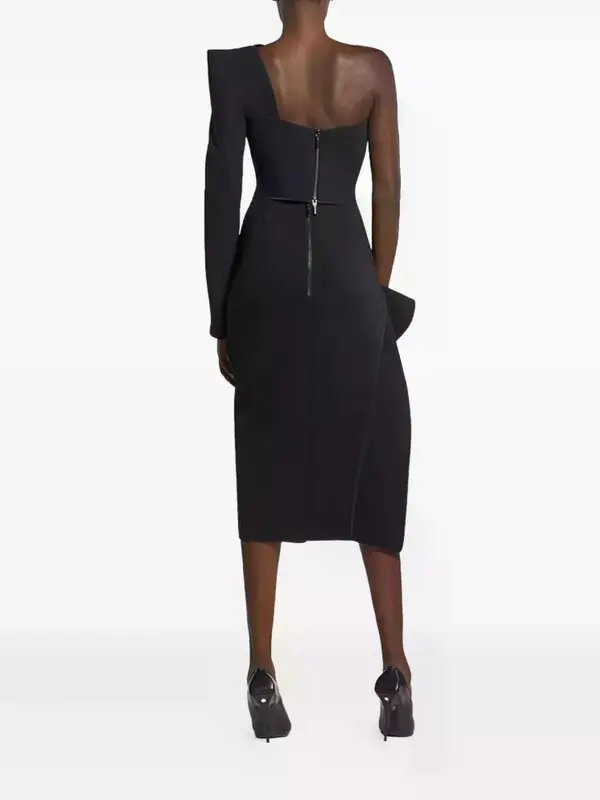 Maticevski One-shoulder Long-sleeve Top