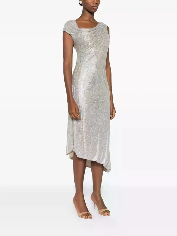 Giuseppe Di Morabito Cowl Neck Chainmail Dress
