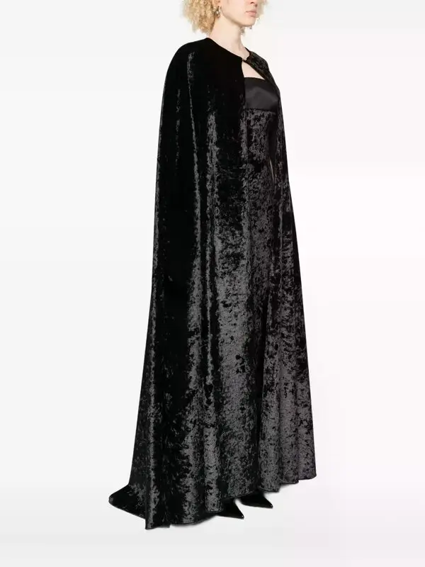 CHB CHRISTIAN BOARO Crushed Velvet Cape