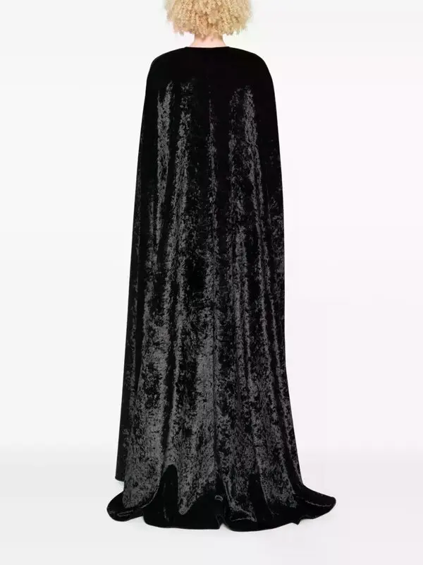 CHB CHRISTIAN BOARO Crushed Velvet Cape
