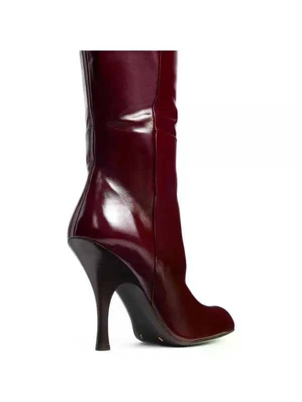Khaite 100mm Colt Over-the-knee Boots - Red
