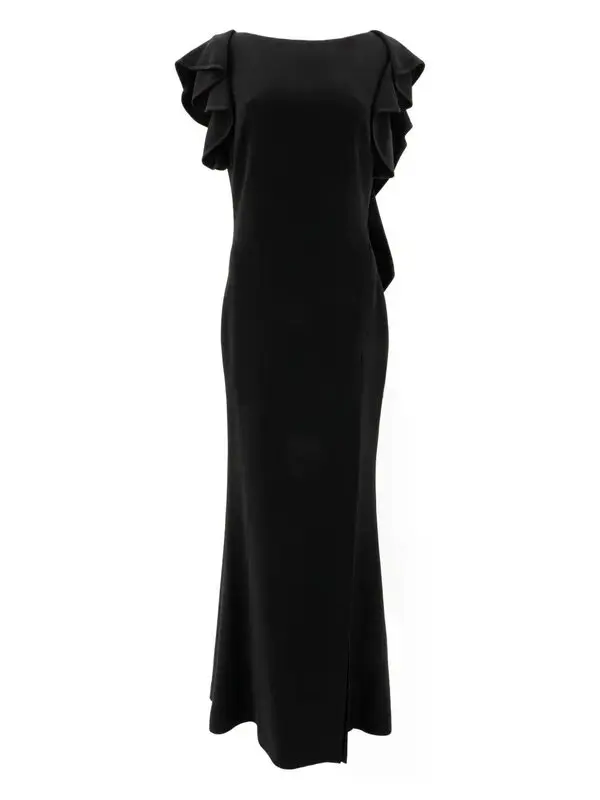 Elie Saab Ruffled Sleeve Dress