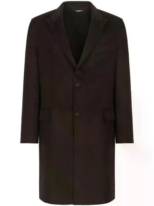 Dolce & Gabbana Single-breasted Cashmere Coat